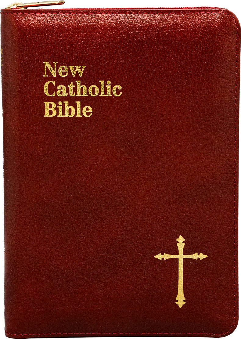 The New Catholic Bible, Leather Cover with Zipper Close – Faith Matters ...