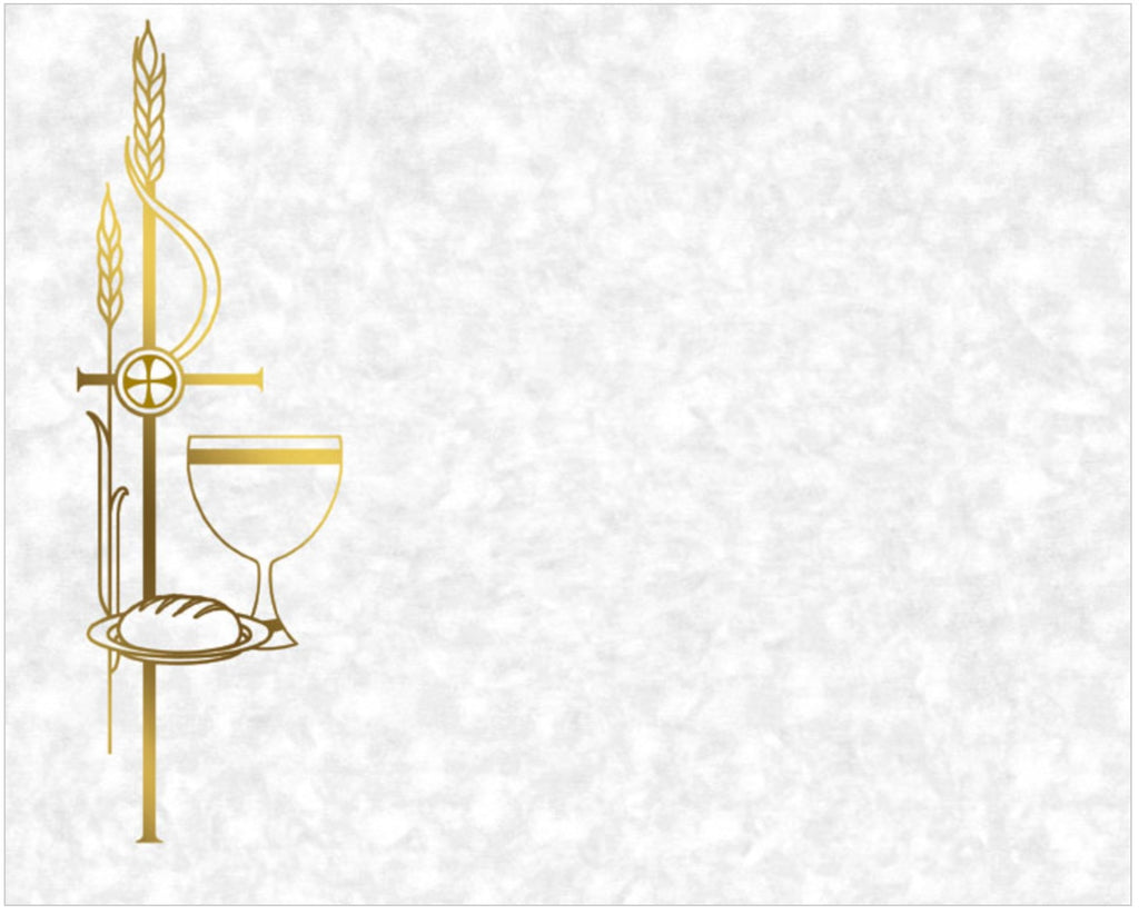 Communion Parchment Certificate, create your own – Faith Matters Inc.