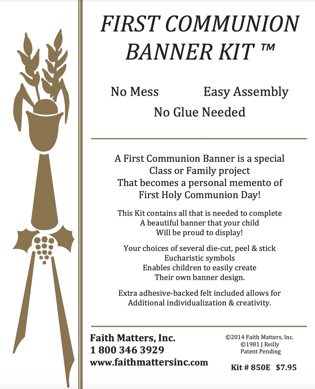 First Communion Banner Kit (12+) – Faith Matters Inc.